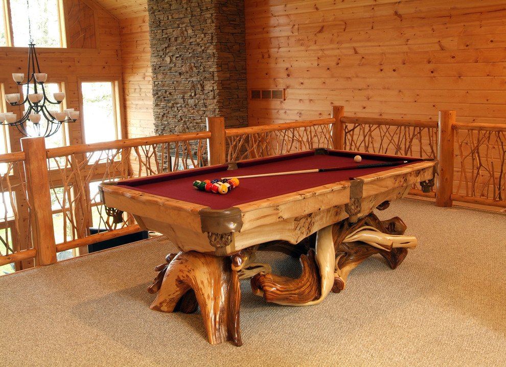 Rustic Game Room - Rustic - Family Room - Other - by Woodland Creek ...