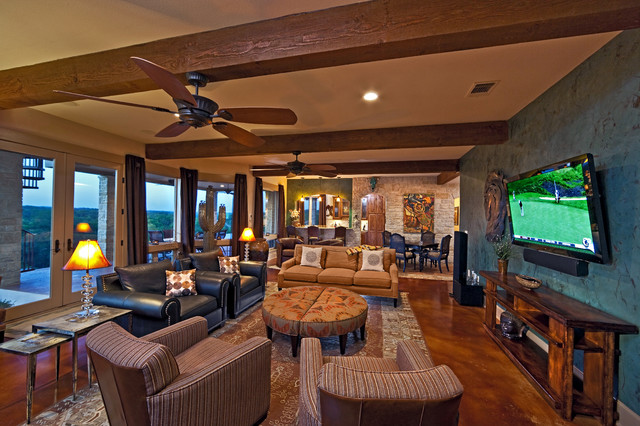 Rustic Living Area - Rustic - Family Room - Austin - by Authentic ...