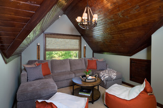 Rustic New Jersey Den - Rustic - Family Room - New York - by Leedy ...