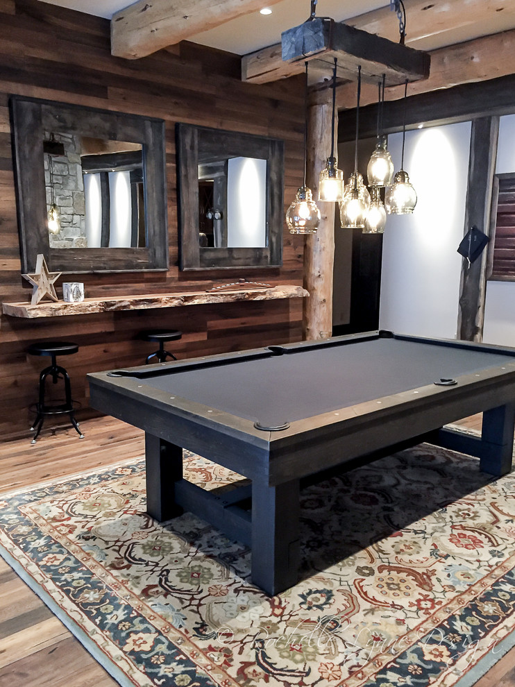 Rustic Riverside Cabin - Rustic - Family Room - Calgary - by Rochelle ...