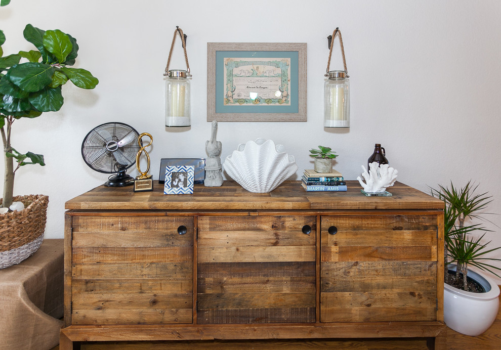 Rustic Sideboard - Beach Style - Family Room - Los Angeles - by Kristin ...