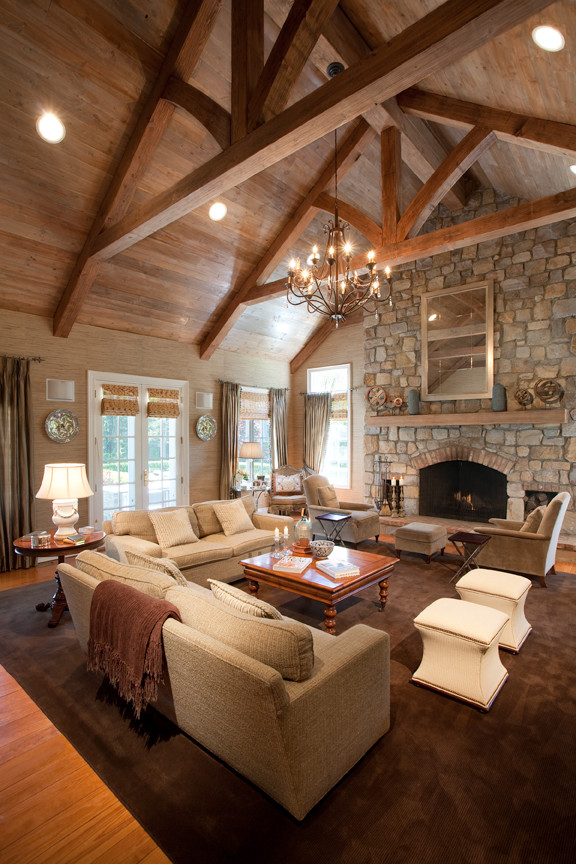Rustic Style Addition - Rustic - Family Room - New York - by Dubinett ...