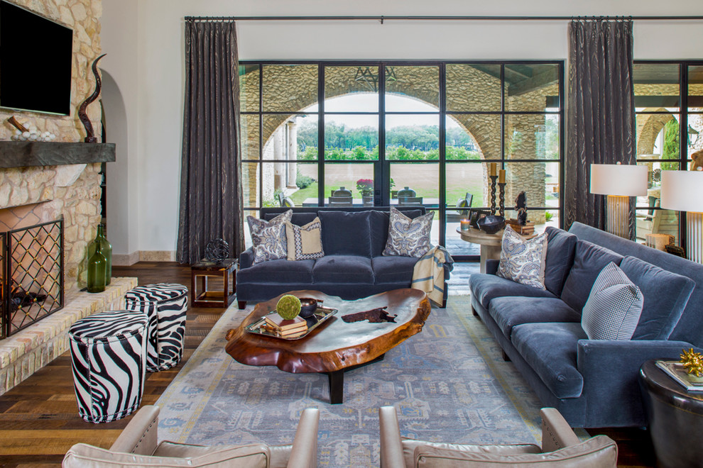 Rustic Villa interiors - Rustic - Family Room - Austin - by Vanguard ...