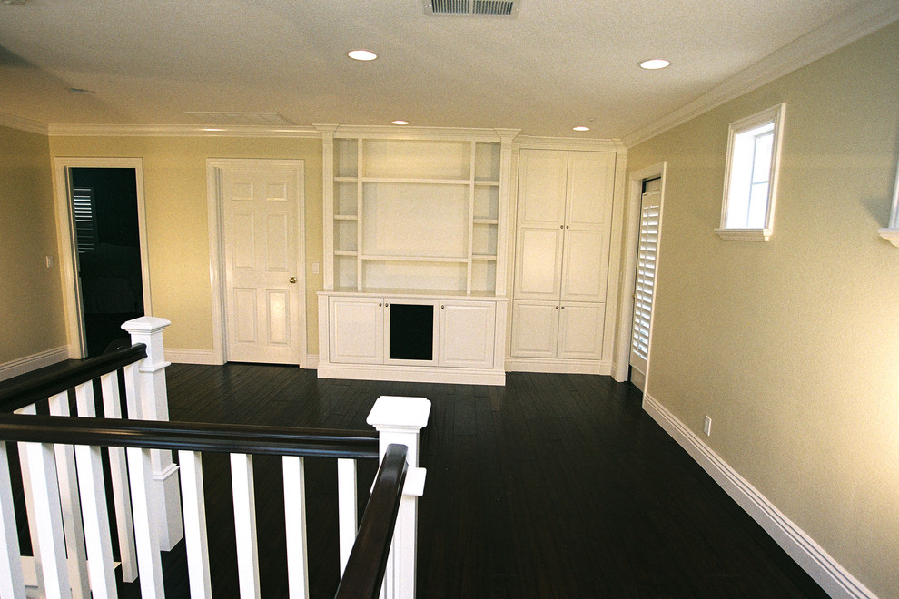 San Clemente Loft Addition with Railing - Traditional - Family Room ...