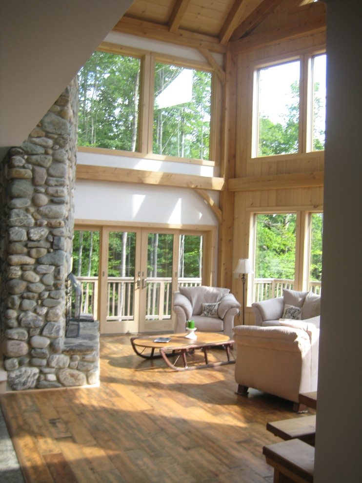Ski Lodge Design - Traditional - Family Room - Burlington | Houzz