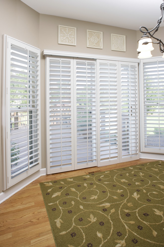 Sliding Door Shutter Project - Traditional - Family Room - San ...