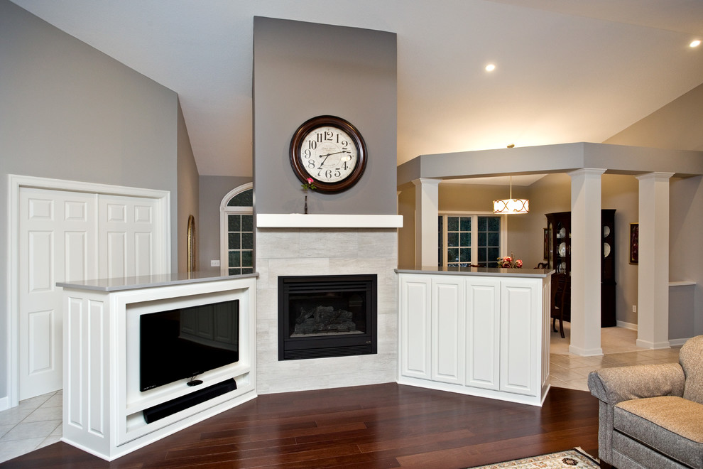 Smart TV/Fireplace update - Traditional - Family Room - Minneapolis ...