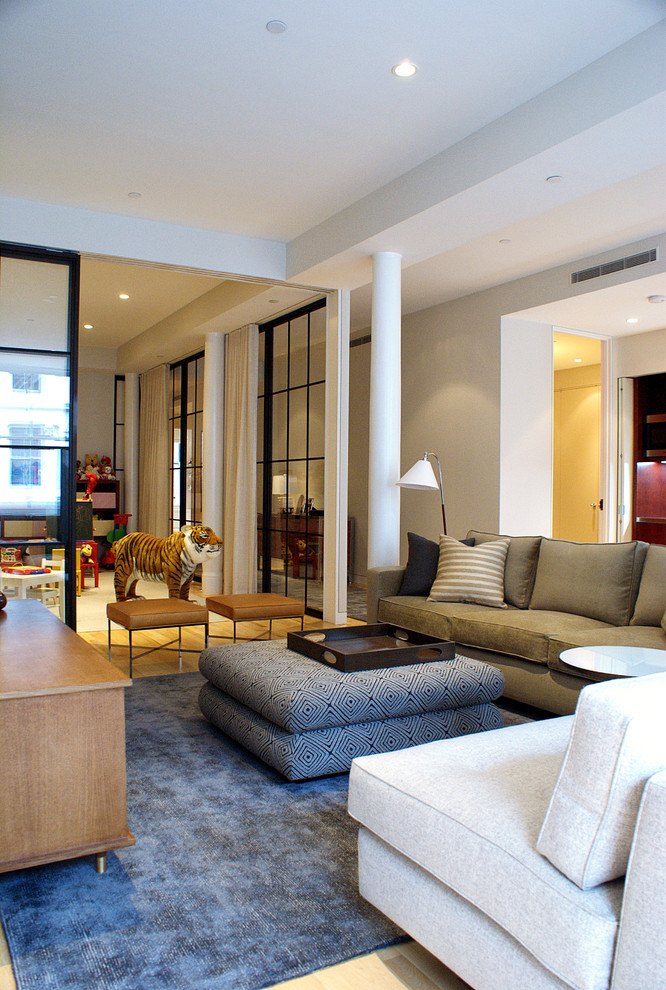 SoHo Penthouse Triplex Loft - Contemporary - Family Room - New York ...