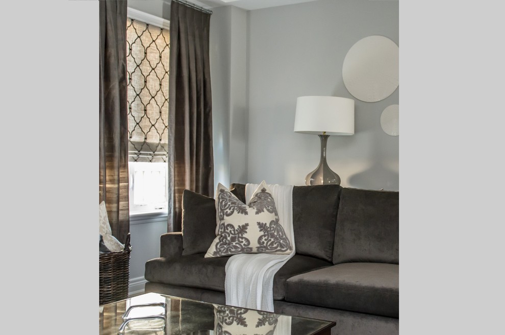 Sophisticated Grey Palette Transforms Executive Home - Contemporary ...