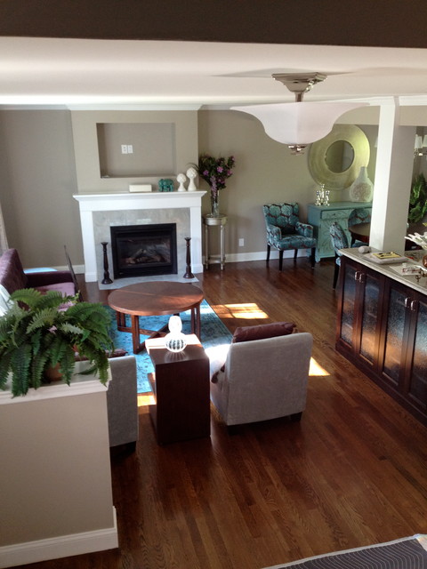 split level all opened up - Transitional - Games Room - New York - by ...