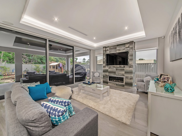 The Promenade - Contemporary - Family Room - Perth - by Atrium Homes ...