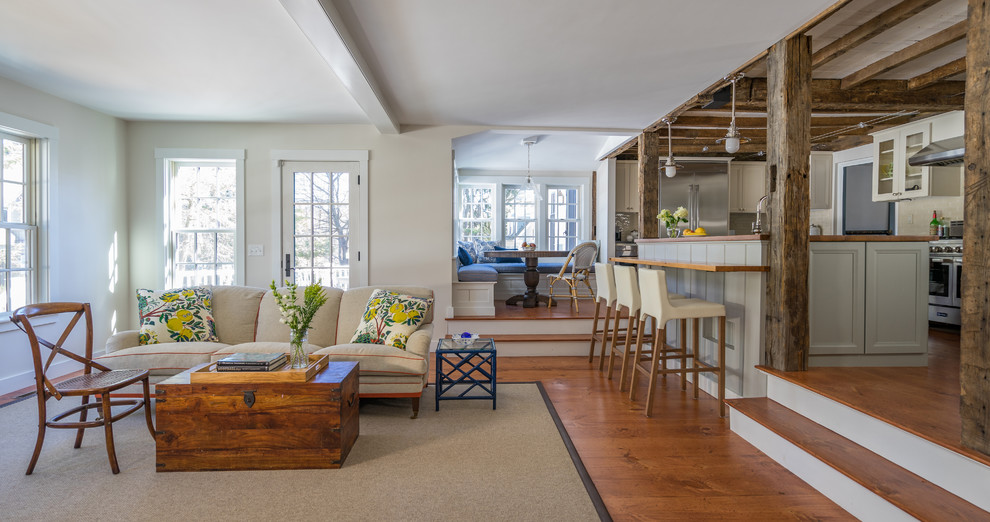 THE TIMOTHY HYDE HOUSE, C. 1729 - Traditional - Family Room - Boston ...