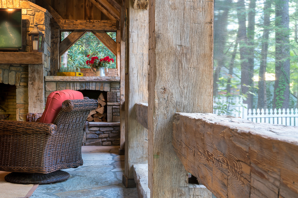 Timber Frame Pavillion - Rustic - Family Room - Other - by Appalachian ...