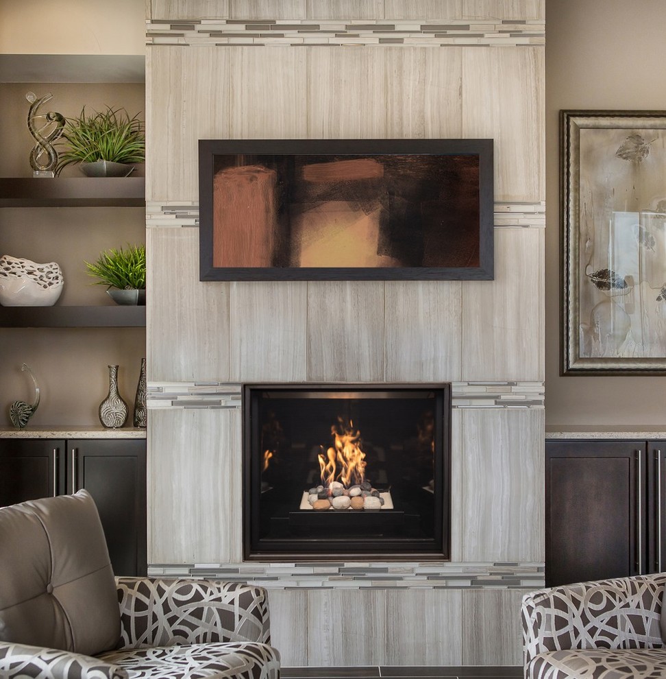 Town & Country Fireplaces - Transitional - Family Room - Calgary - by ...