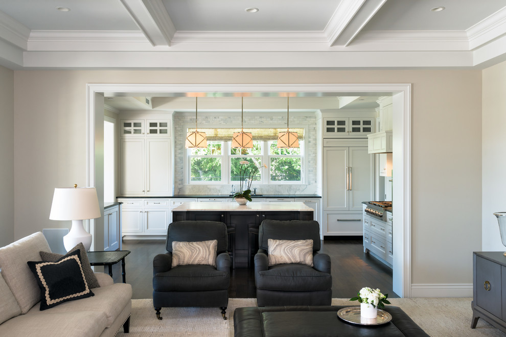 Traditional Kitchen + Family Room - Traditional - Family Room - Seattle ...