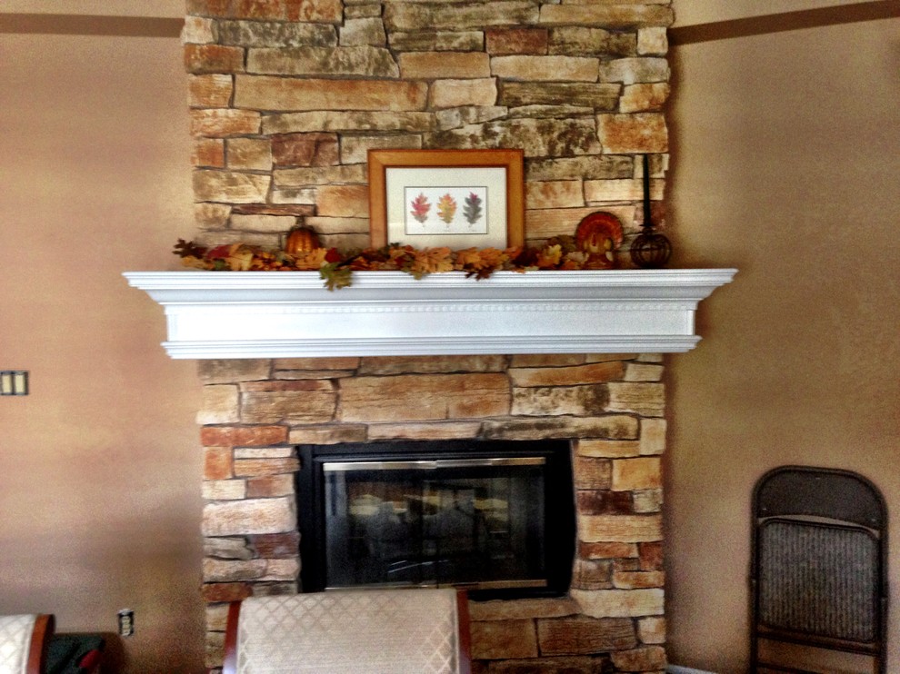 Traditional Style Fireplace Mantel - Traditional - Family Room ...