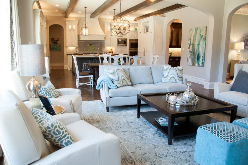Living Room looking into the Kitchen - Transitional - Family Room ...