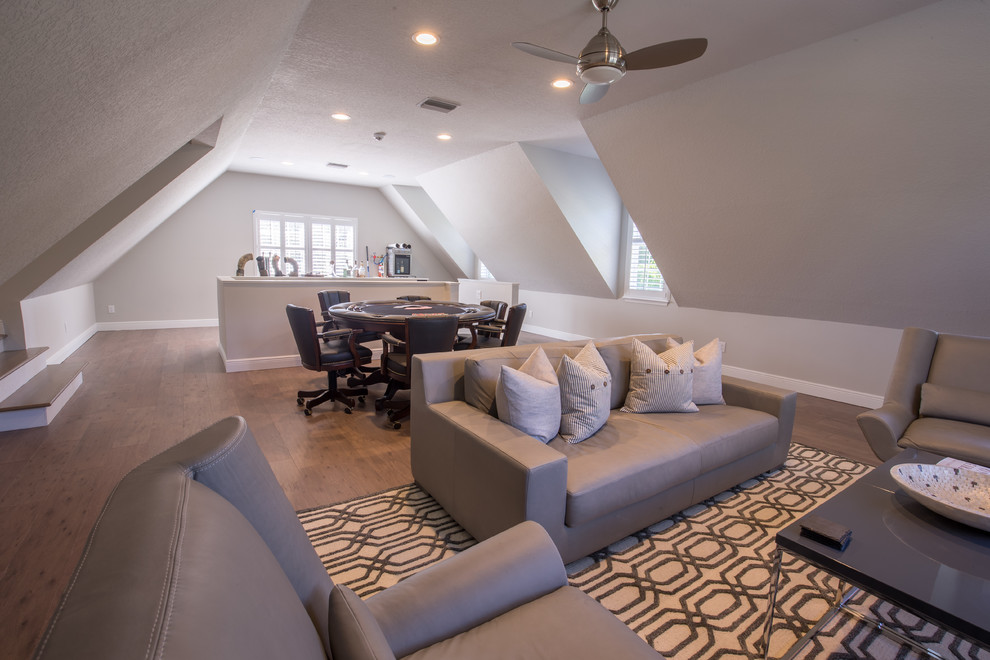 Transitional Townhouse - Transitional - Family Room - Tampa - by One ...