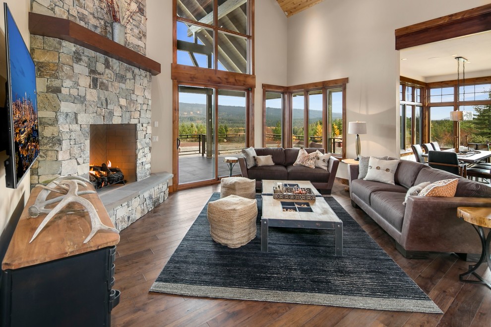 Tumble Creek Luxury Cabins - Rustic - Family Room - Seattle - by 4D ...