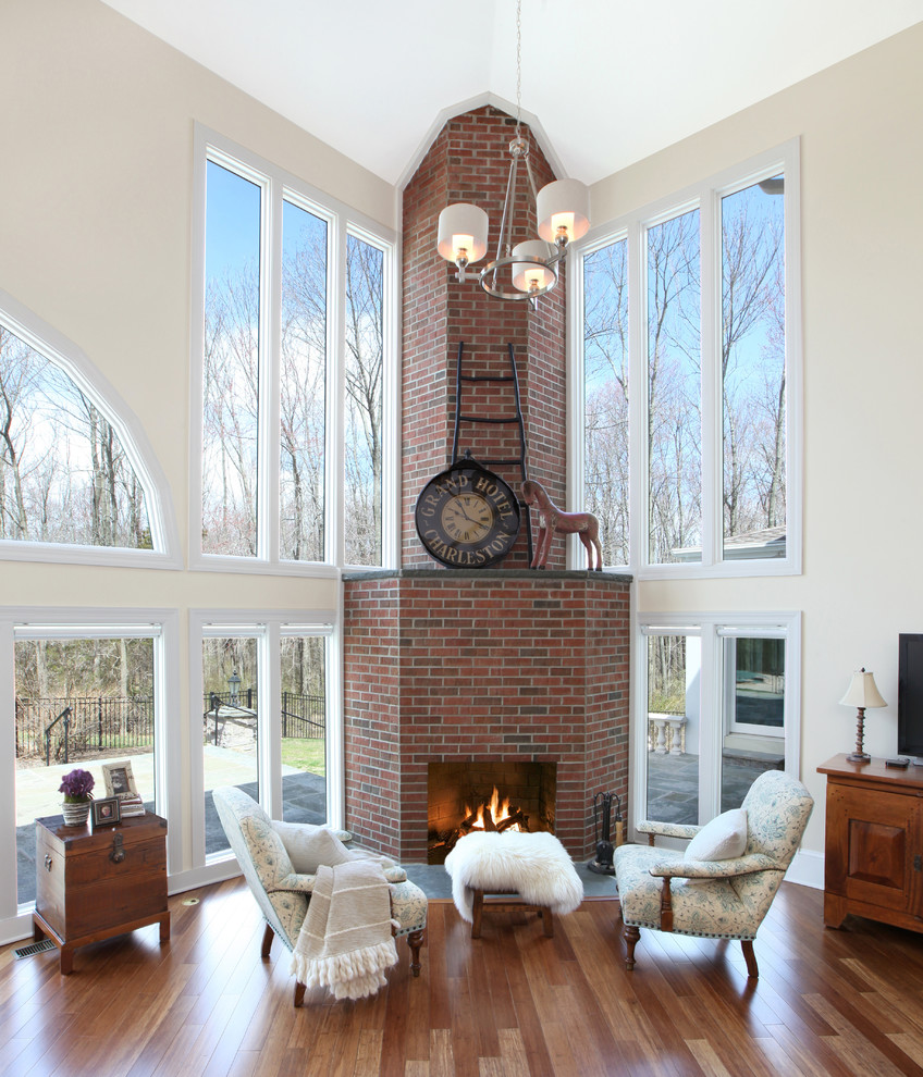 Two Story Fireplace - Traditional - Family Room - Other - by Lasley ...