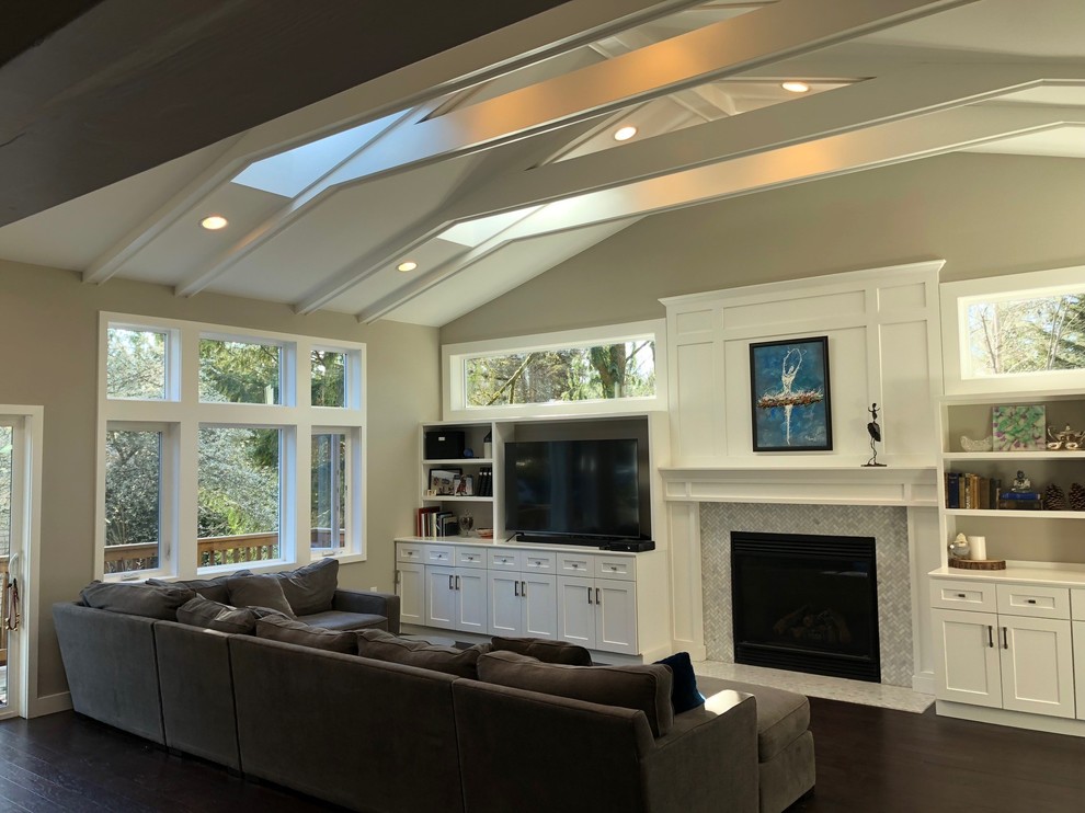 Two Story great room & guest room addition - Transitional - Family Room ...