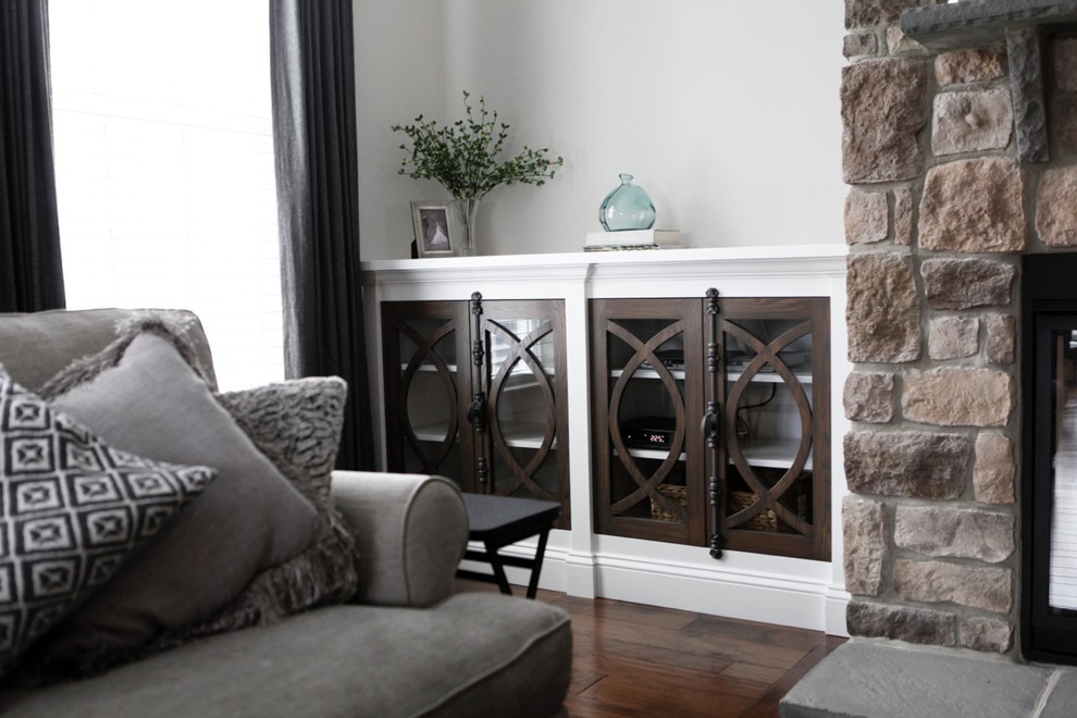 Unique Curved Mullion Doors - Craftsman - Family Room - DC Metro - by ...