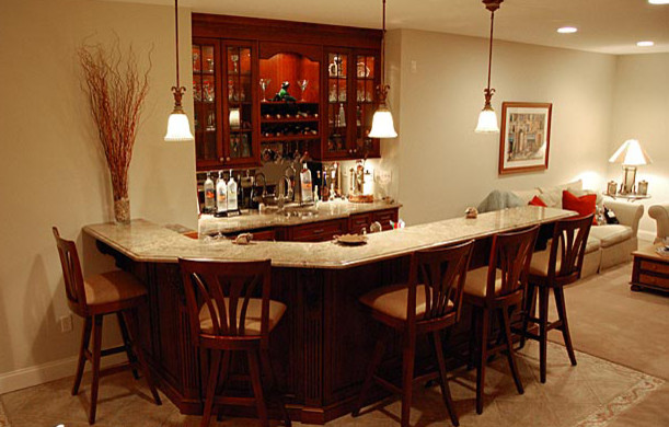 Various Home Bar Ideas - Traditional - Family Room - New York - by ...