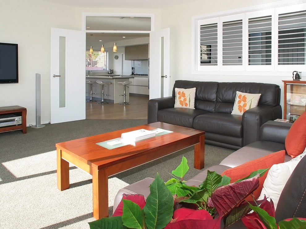 Various houses designed by Encompass Ideas for Estilo Homes - Modern - Family Room - Wellington ...