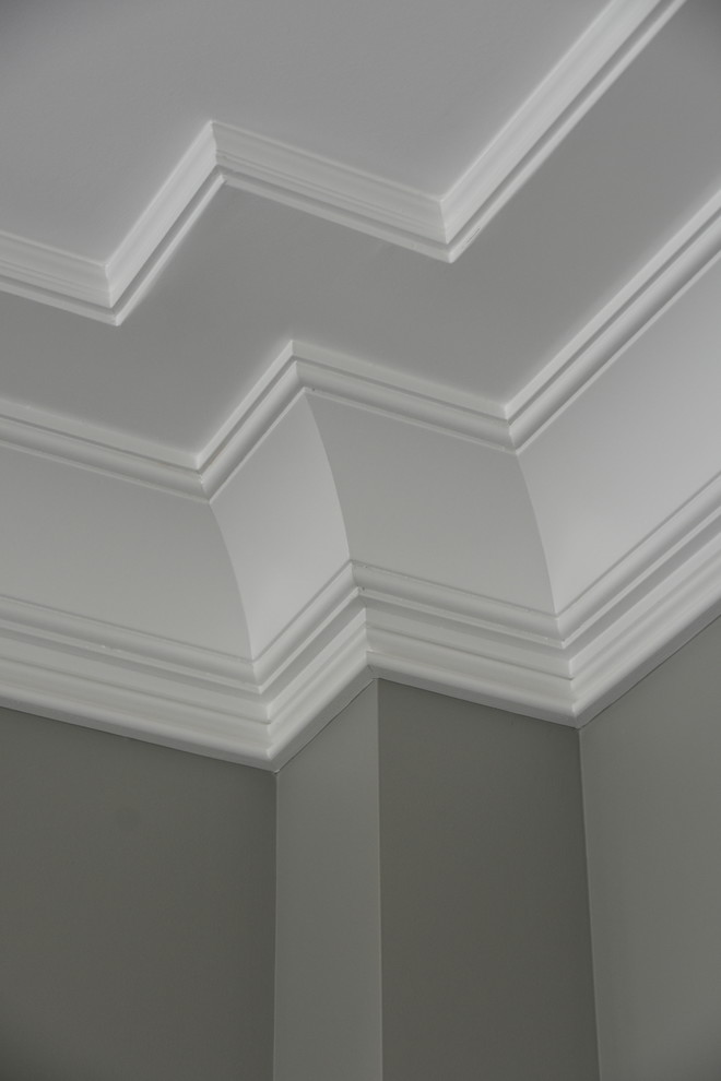 Vinery Red in Hinsdale- crown detail - Traditional - Games Room ...