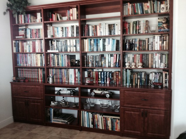 Wall Units- Bookshelves and Cabinets - Traditional - Family Room ...