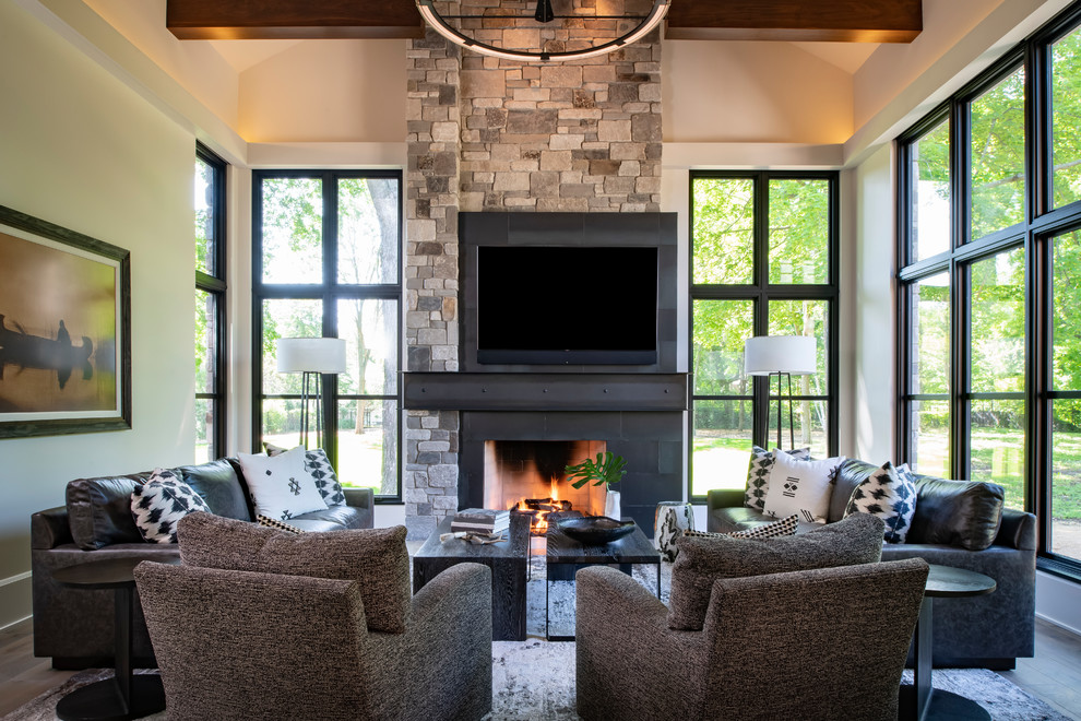 Westwood Modern Mountain - Rustic - Family Room - Minneapolis - by ...