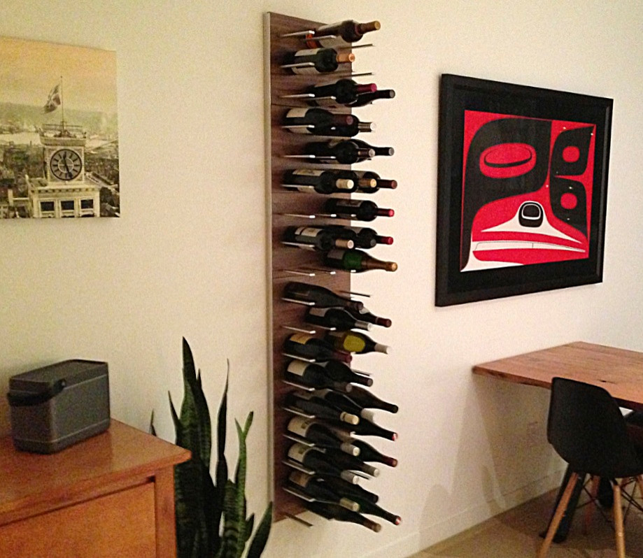 Wine Rack as a Unique Wall Divider - Contemporary - Family Room ...