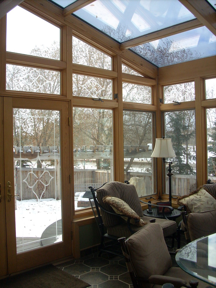 Wood Frame Studio Sunroom - Traditional - Family Room - Edmonton - by ...