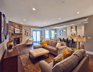 Yardley Walk Model Home - Transitional - Family Room - Philadelphia ...