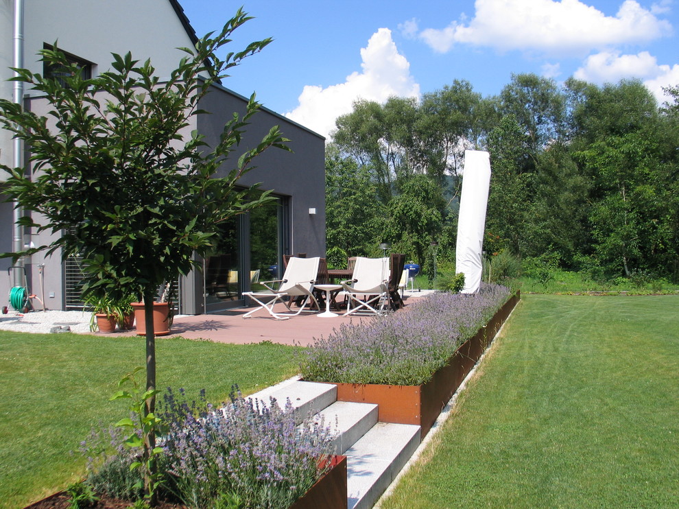 Modernen Garten mit Hochbeet aus Corten-Stahl - Modern - Garten - Nürnberg - von Gärten fürs ...