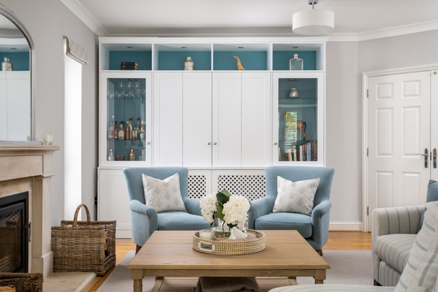 Calming Hamptons Style Lounge Coastal Living Room Buckinghamshire by Field Co Interior Design Ltd Houzz UK