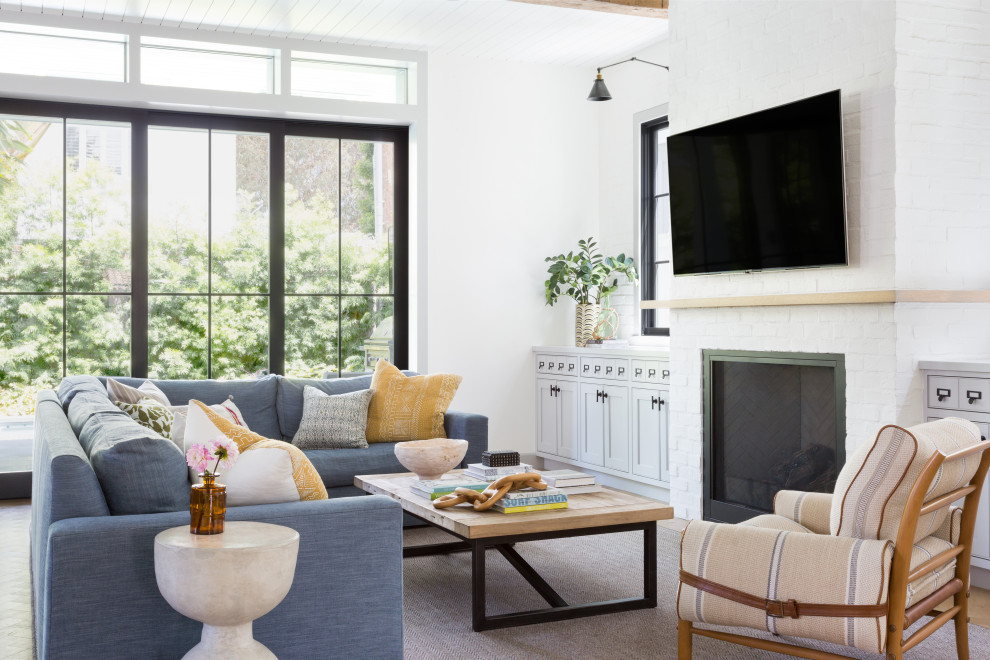 COASTAL MODERN - Beach Style - Family Room - Los Angeles - by RJ Smith ...