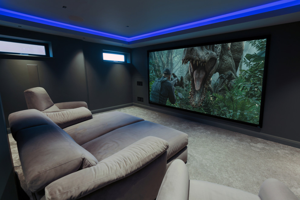 Gameing / Media Room - Modern - Home Theater - Devon - by The Pyramid ...