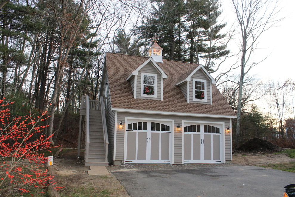 2 Car Garage with Attic space - Farmhouse - Garage - Boston - by ...