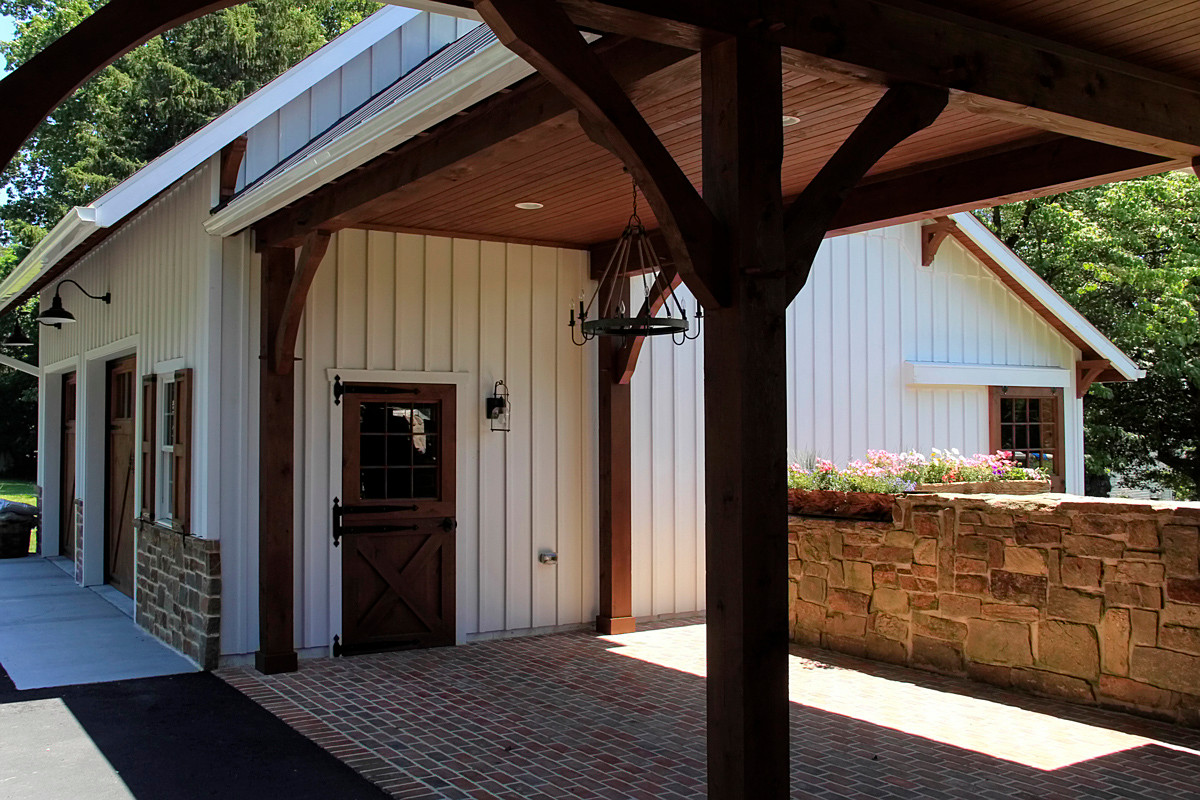 Detached Garage With Breezeway Rustic