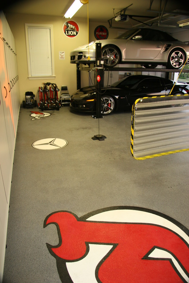 A Garage for Hunting and Car Enthusiasts - Contemporary - Garage ...
