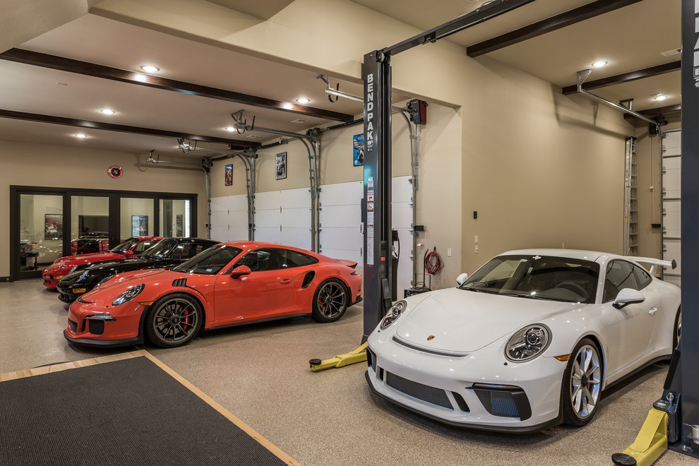 A Luxurious Garage and Man Cave - Traditional - Garage - Houston - by ...