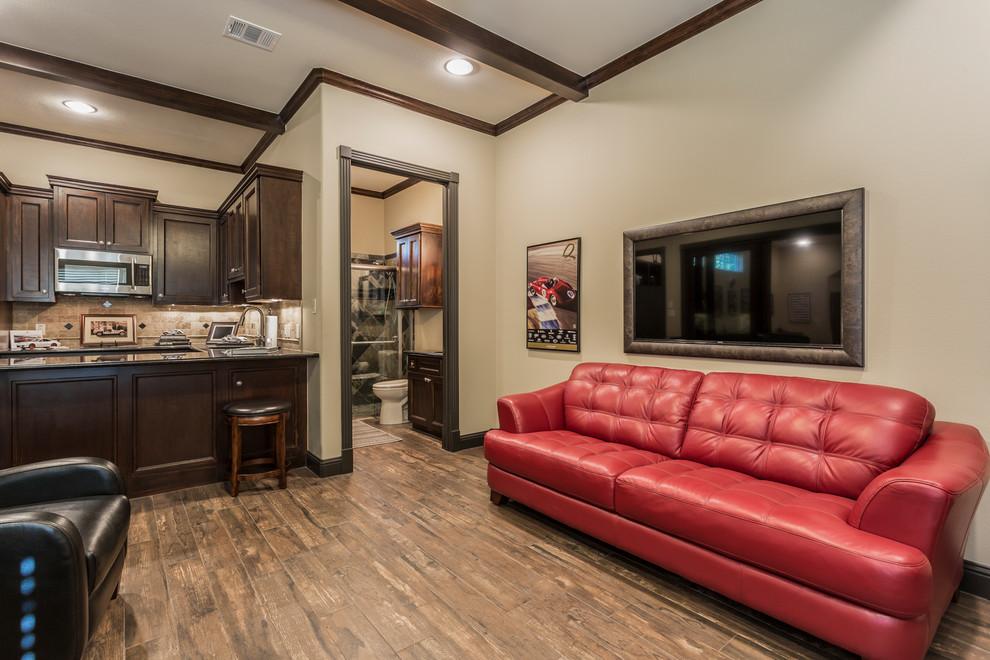 A Luxurious Garage and Man Cave - Traditional - Garage - Houston - by ...