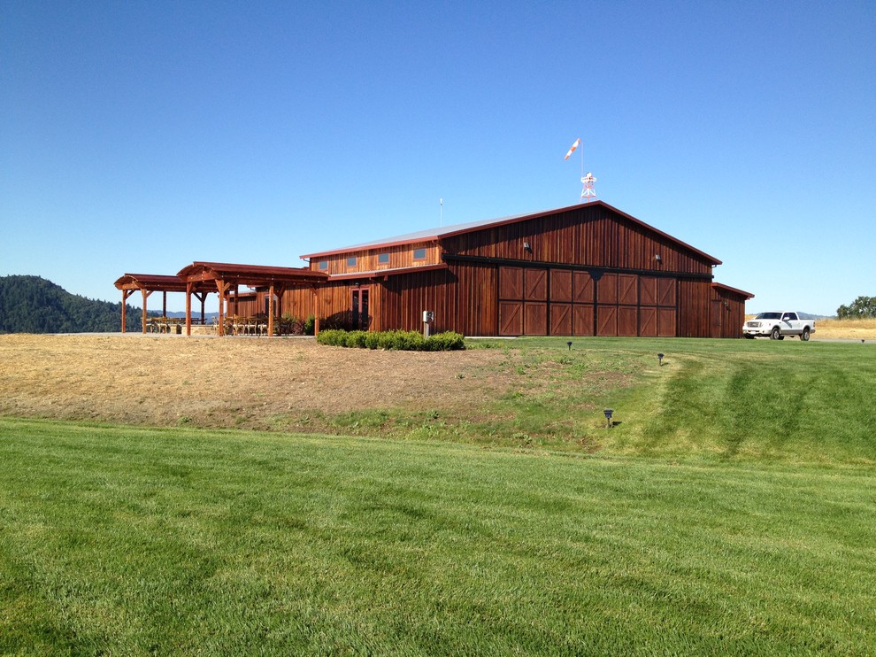 Airplane Hangar from old water tank - Rustic - Garage - San Francisco ...