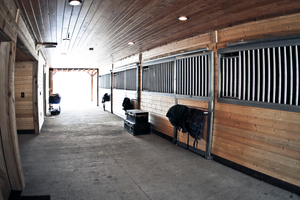 Barn Home Horse Stalls - Traditional - Garage - Denver - by DC Builders ...