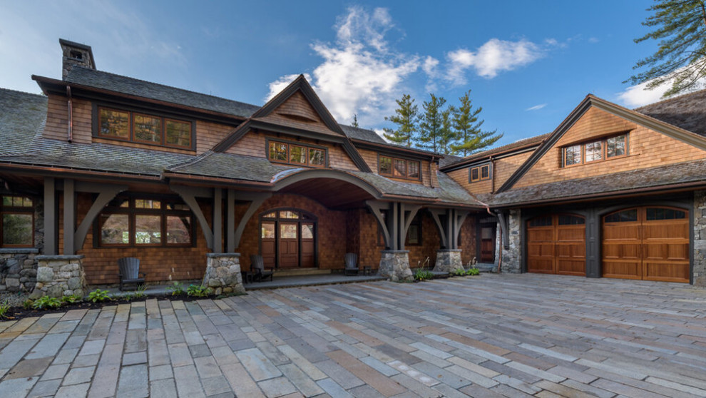 Bonin Architects-Big Grey Rock - Traditional - Garage - Boston - by ...