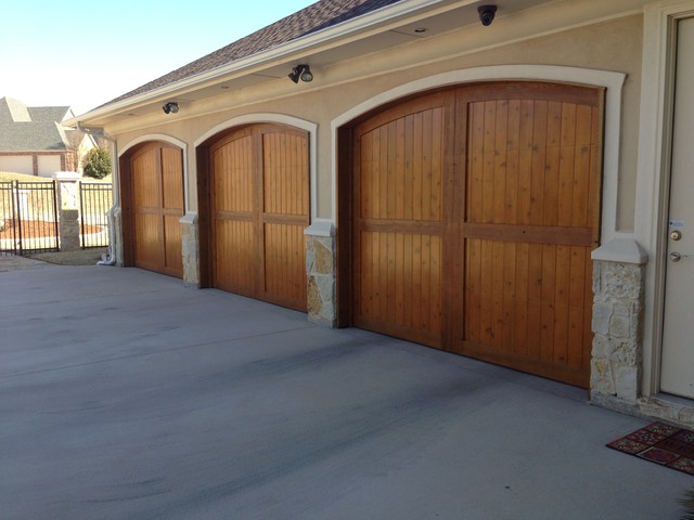 Cedar Garage Doors - Contemporary - Garage - Dallas - by Alliance ...