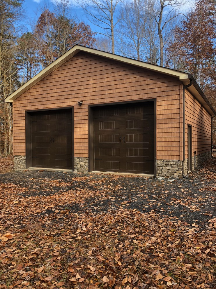 Cedar shake garage - Craftsman - Garage - Other - by Bella Lan ...