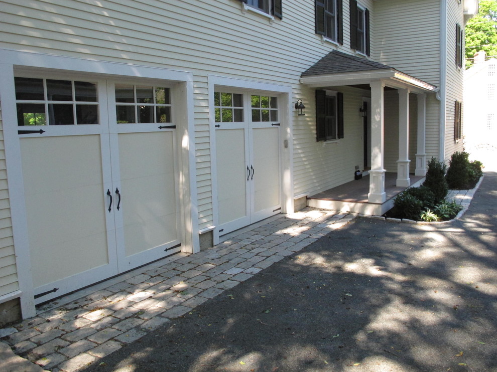 Cobblestone and Stone Dust Driveway - Traditional - Garage - Boston ...
