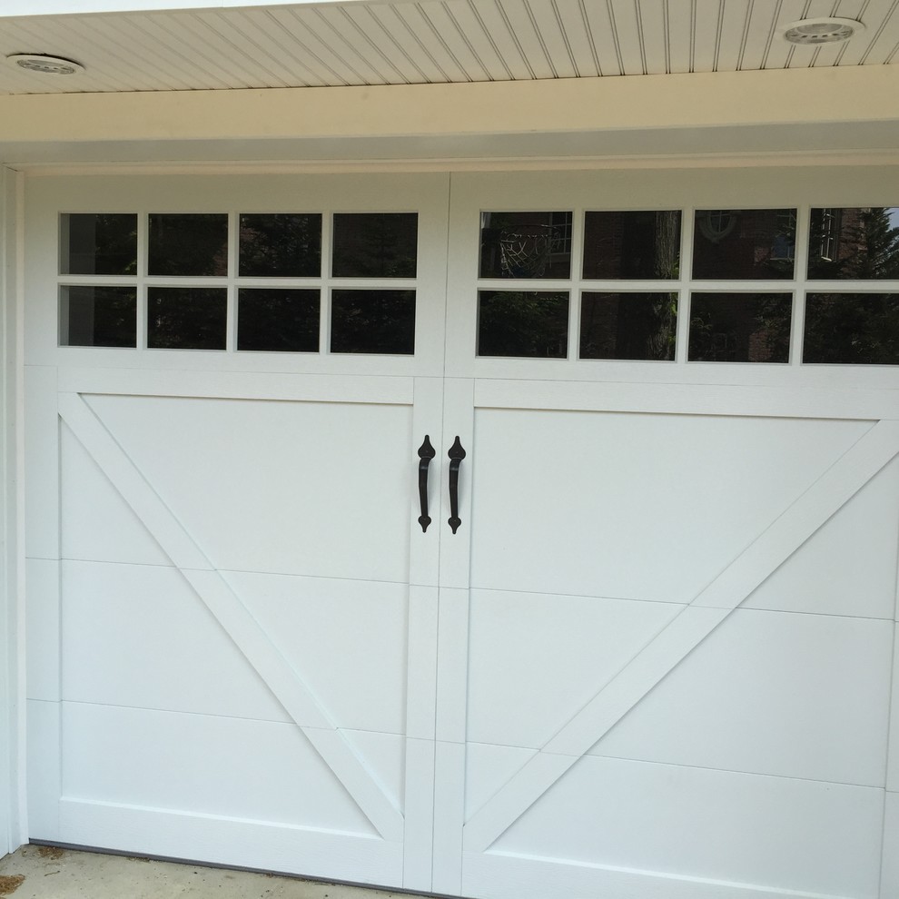 Colonial Exterior Makeover - Garage - Traditional - Garage - New York ...